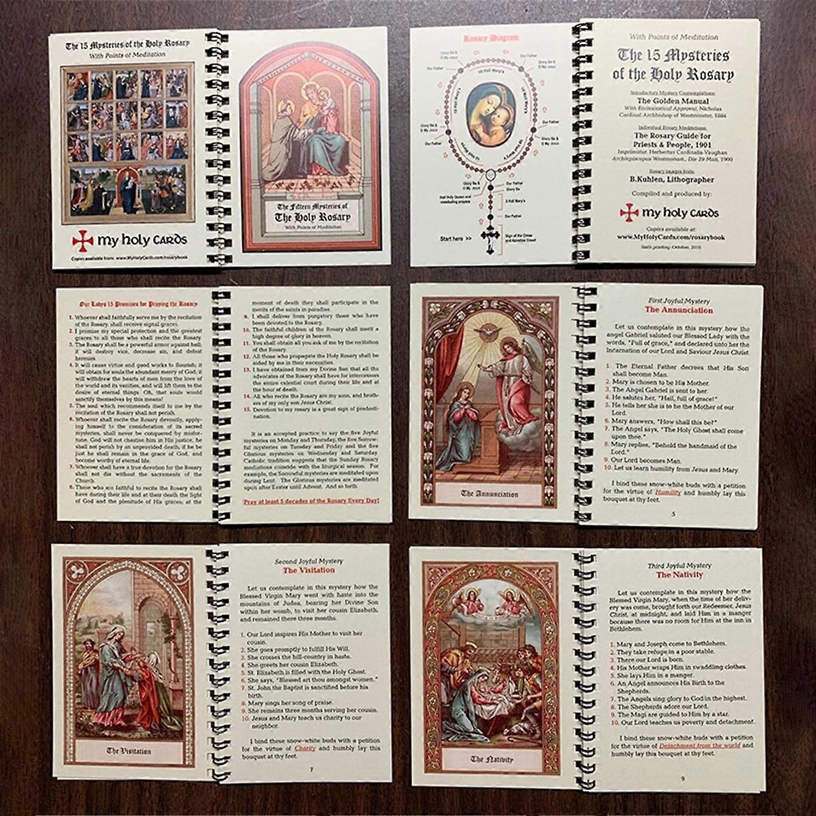 Rosary PRAYER Book How to Pray the Rosary 42 pages color history of the ...