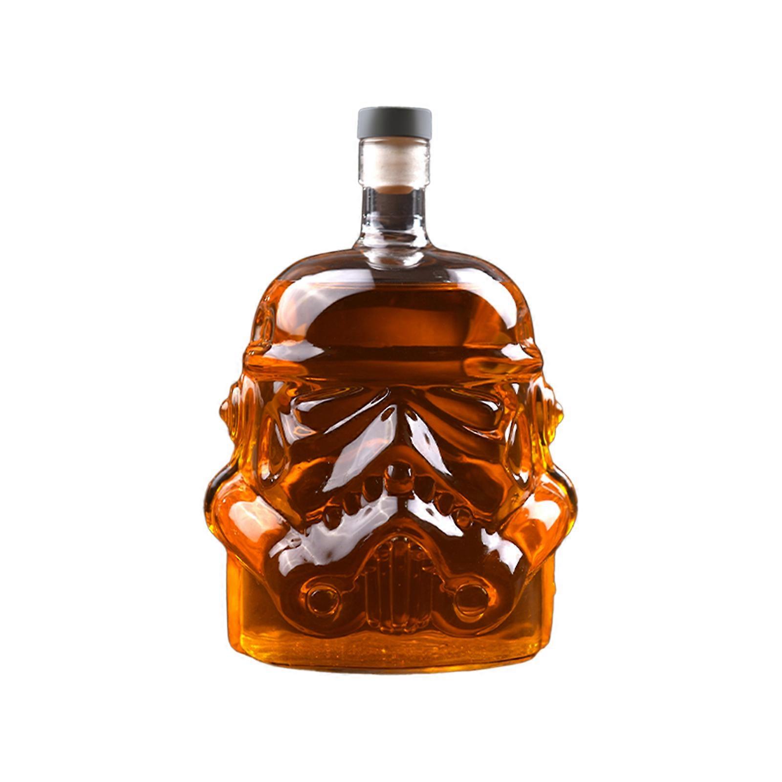 Wine Bottle Star Wars White Soldier glass Decanter with 2 Whiskey ...