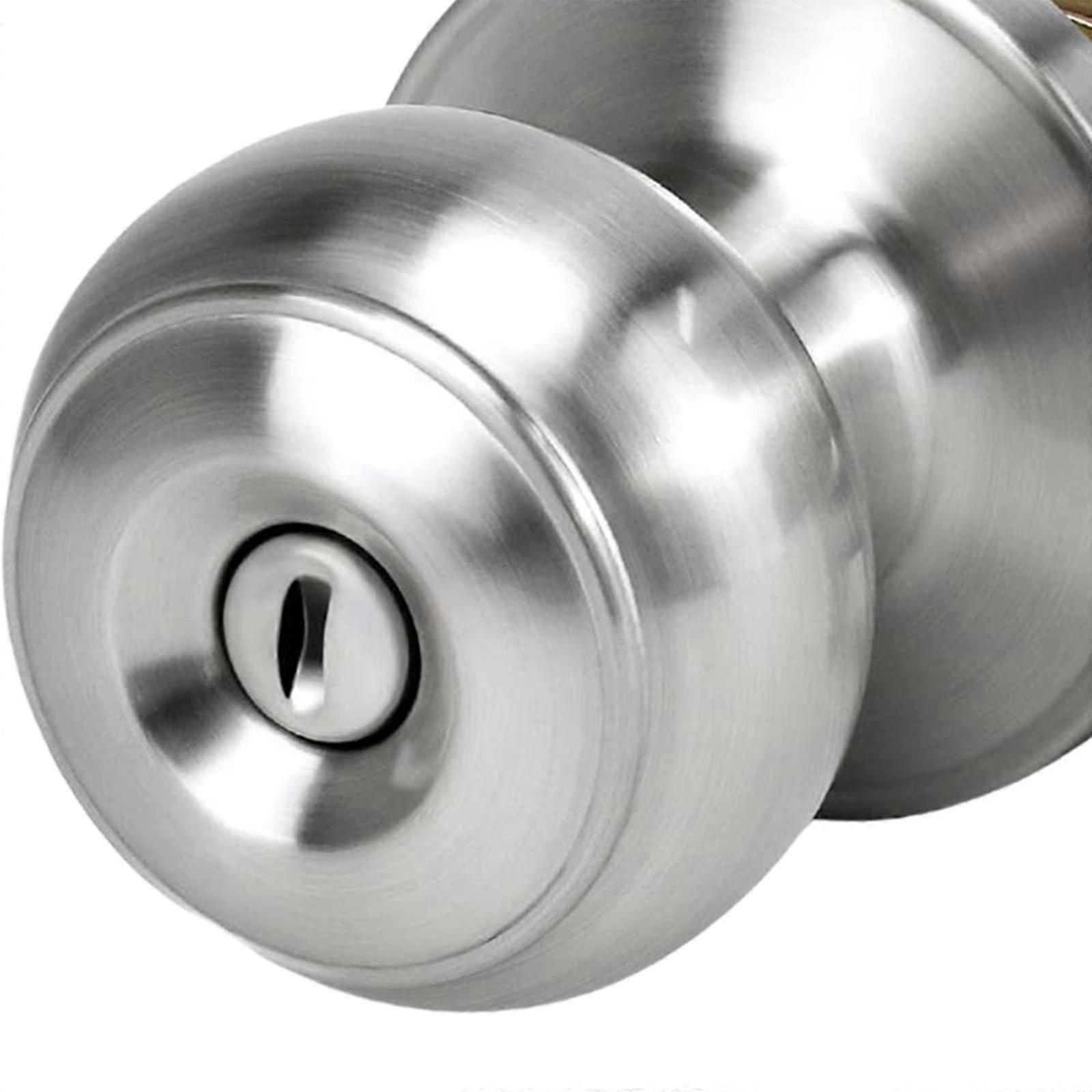 Lockable Door Knob Bedroom Entrance Door Knob Keyless Entry Door Handle ...