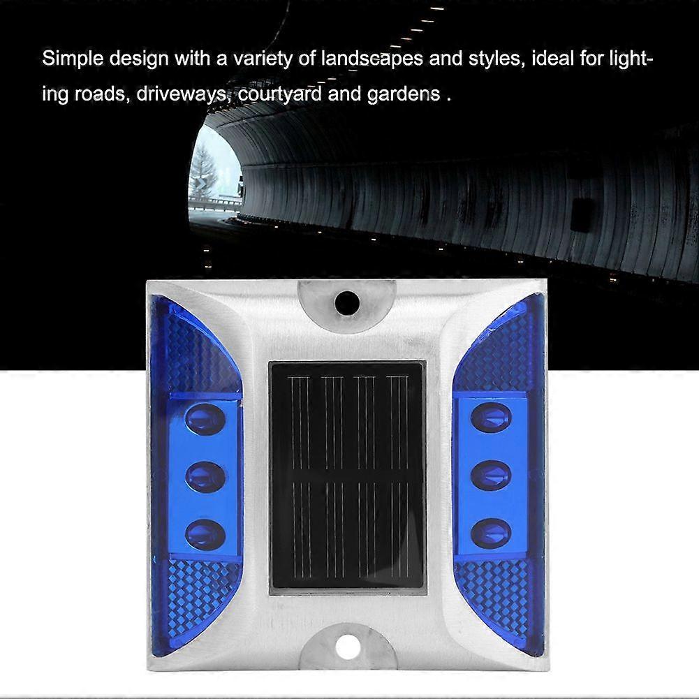 LED Solar Power Ground Marker Lights Waterproof Outdoor Driveway Road ...
