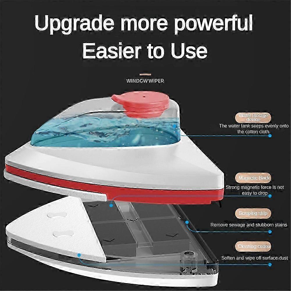 Double Sided Magnet Windows Cleaner Automatic Drainage Wiper Glass ...