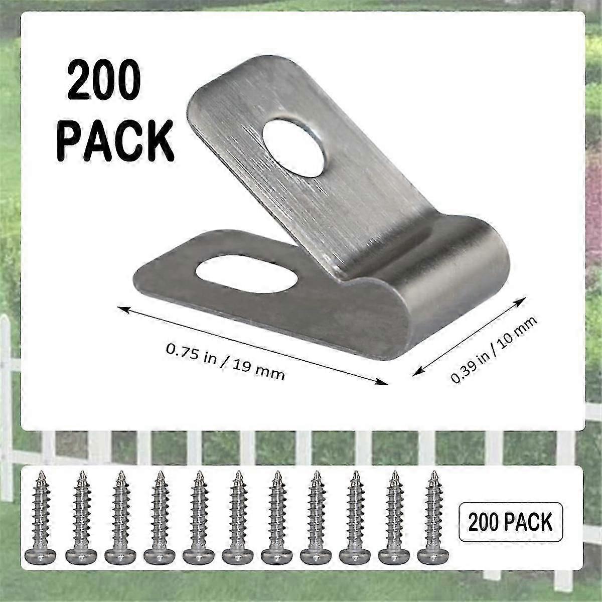 Wire Fence Clips, 200 Pieces Fence Wire Aluminum for 12-16 Gauge Welded ...