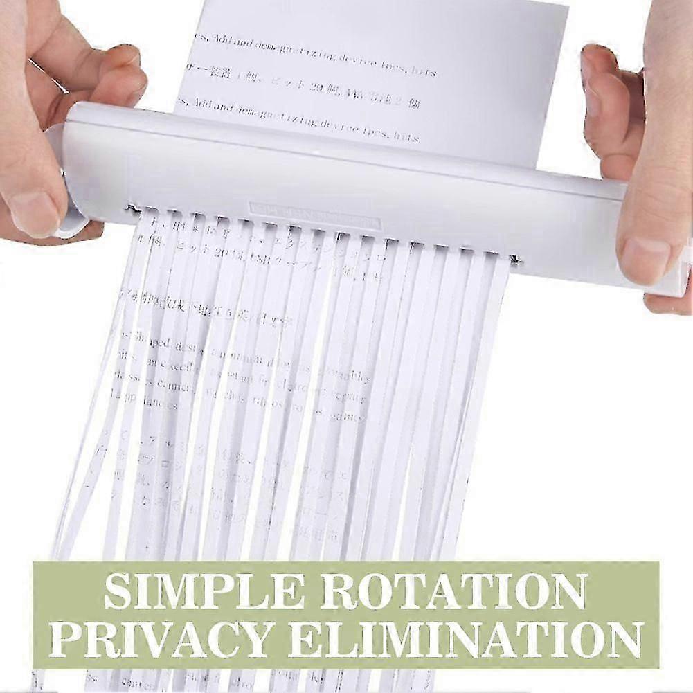 Mini Handheld Rotary Paper Shredder for Office & Classroom - Secure ...