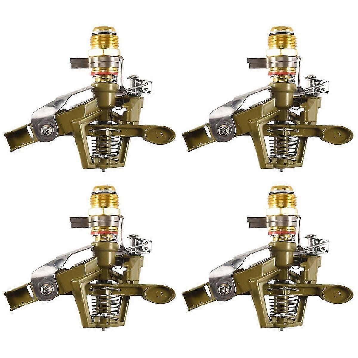 4Pcs 1/2 Inch Heavy Duty Impact Sprinkler Head Perfect for Watering ...