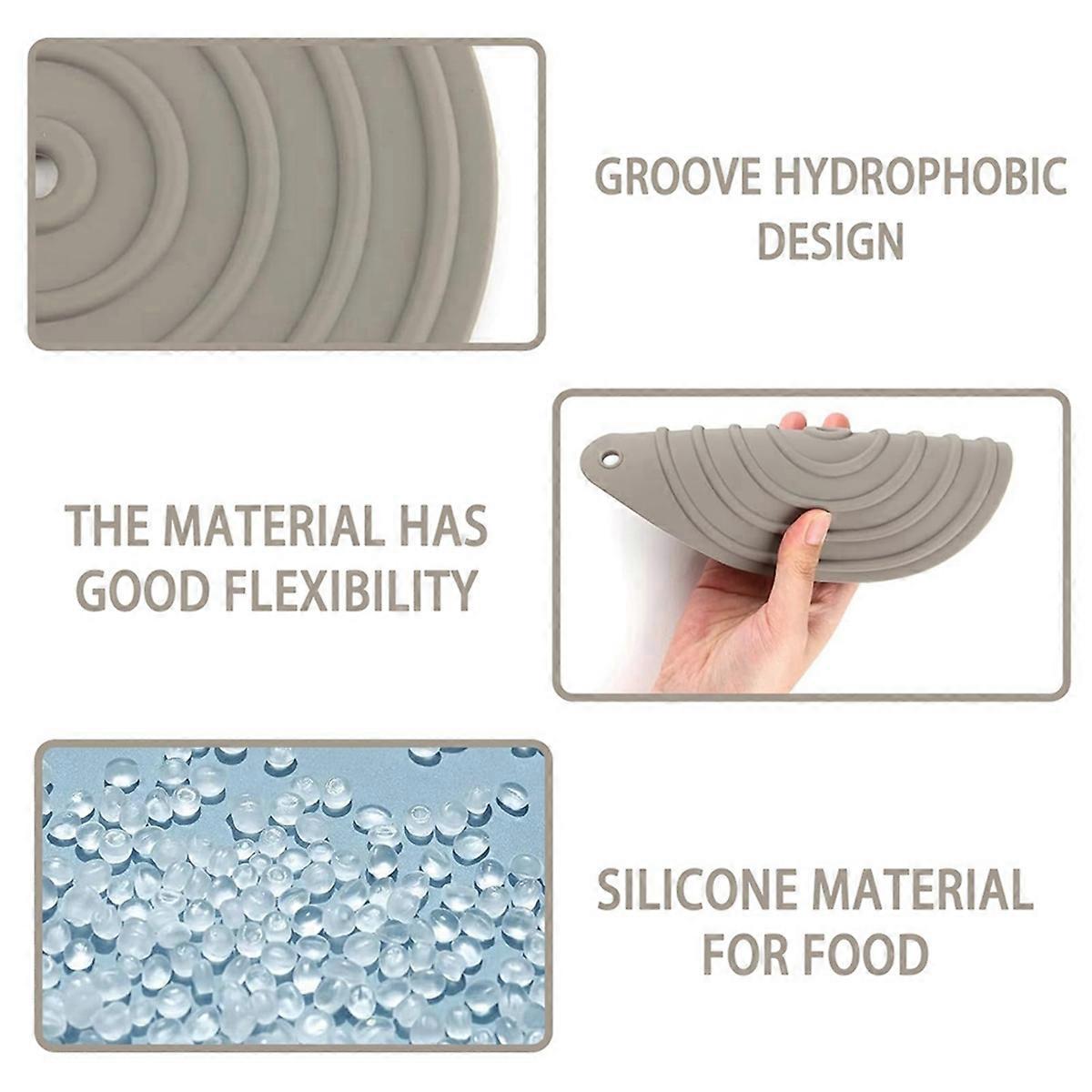 5 Pcs Silicone Microwave Plate Warmers, Non-Slip Food Warming Mats for ...