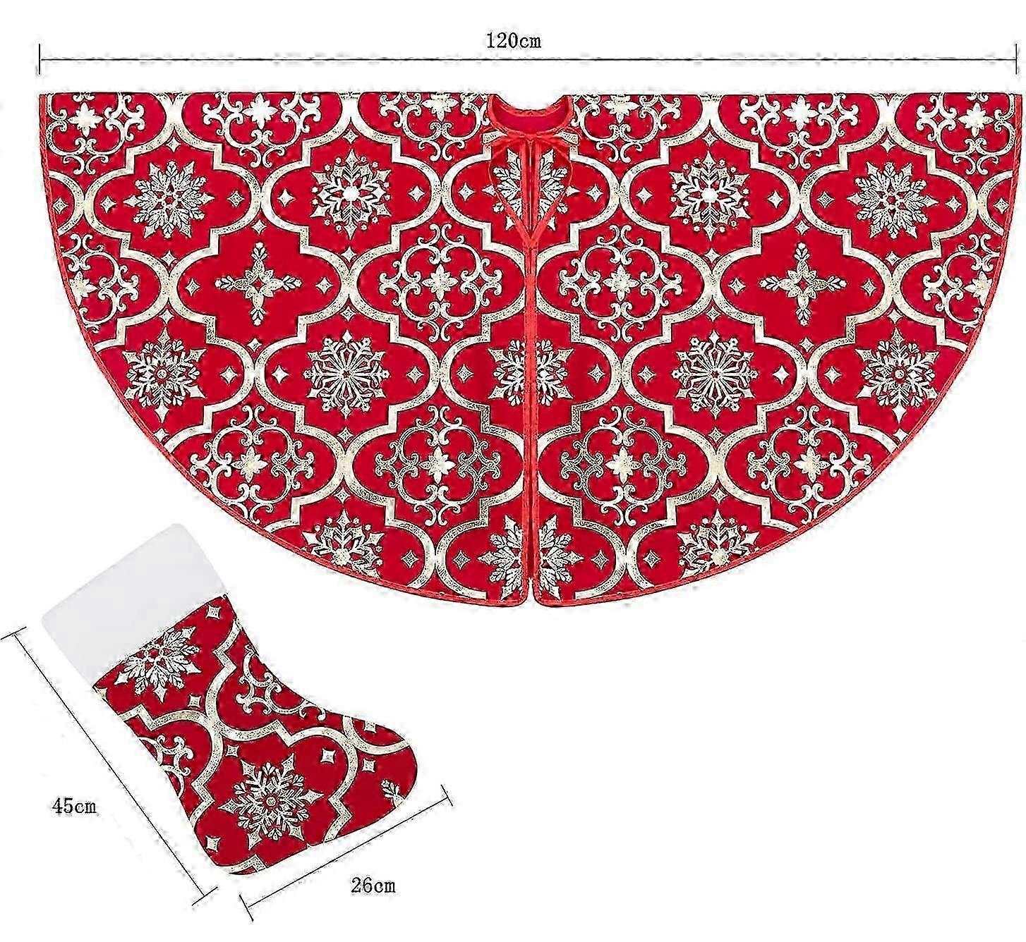 Christmas Tree Wrap Christmas Tree Wrap With Christmas Stocking ...