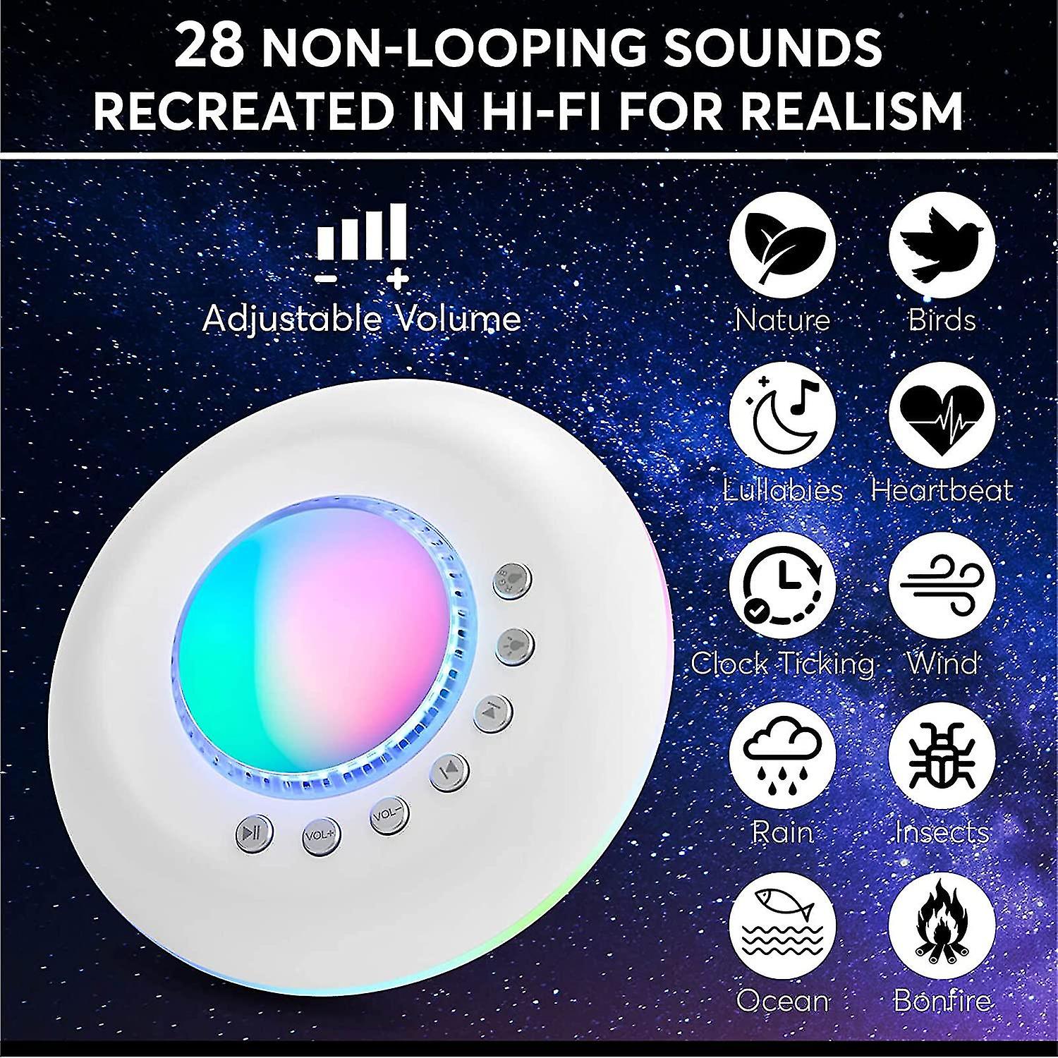 White Noise Machine For Sleeping Baby And Adults Portable Kids Sound ...