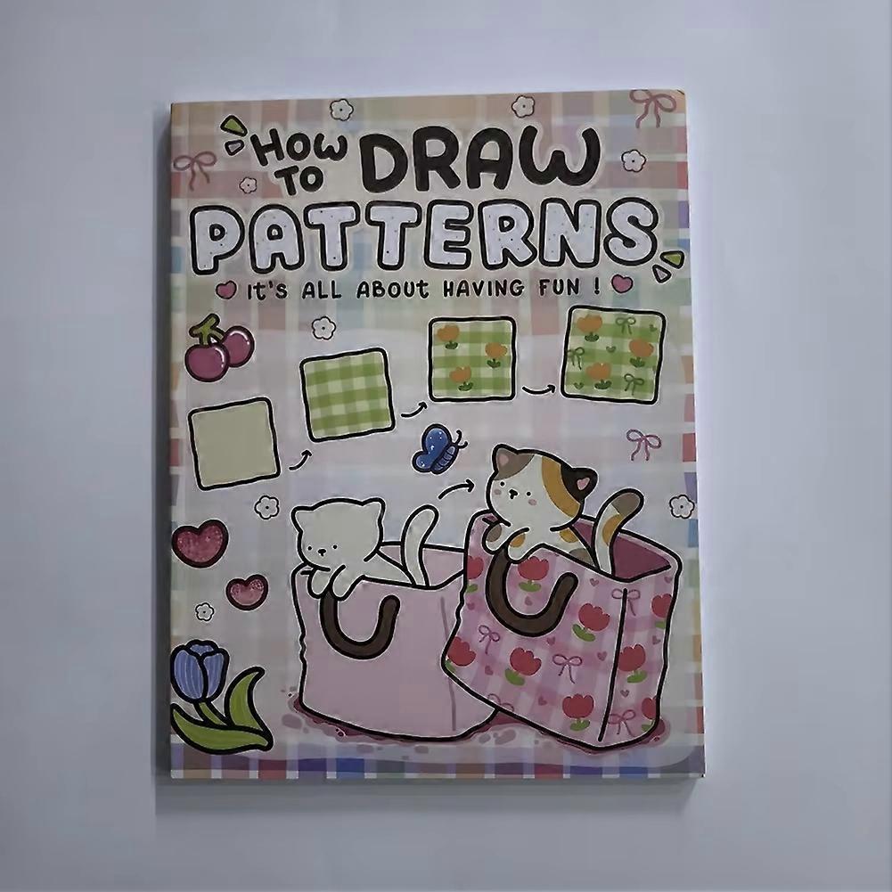 Coloring Book for Adults/Kids - How to Draw Patterns: Easy and Fun Step ...