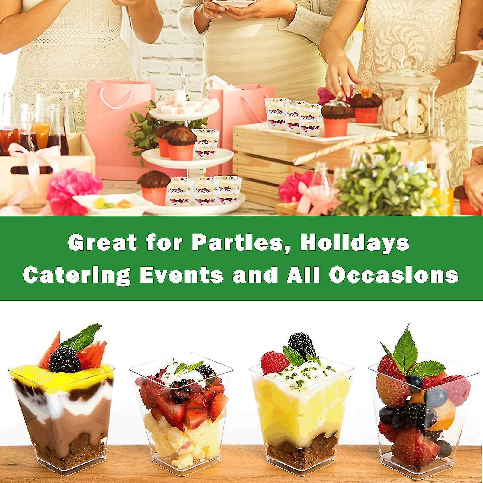 Mousse Cup Trapezoidal Square Cup Pudding Cup Wood Bran Cup Tiramisu ...