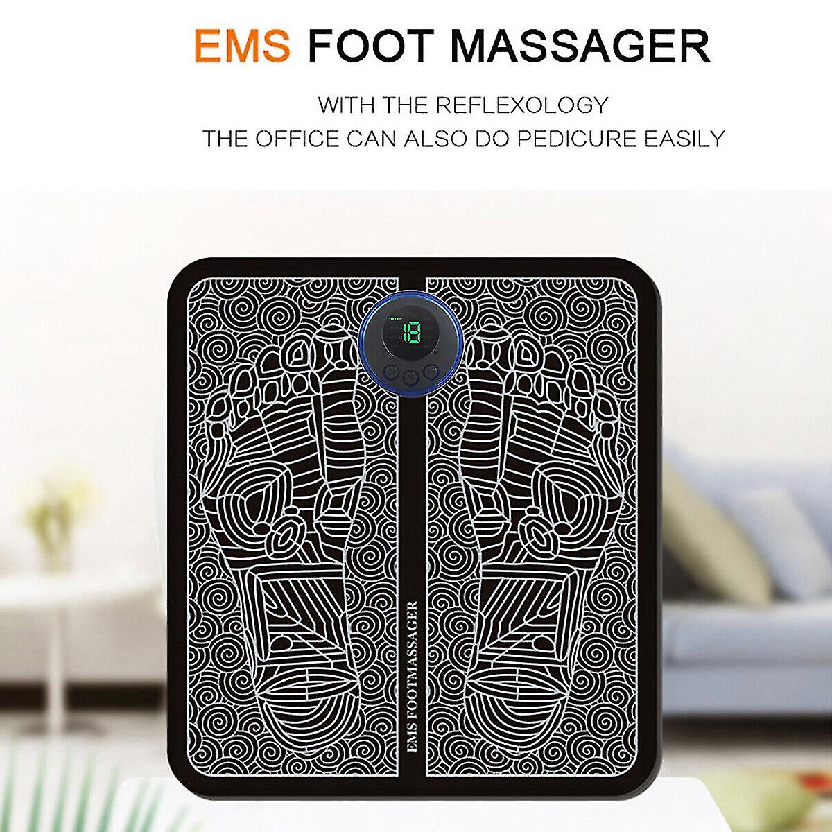 New Electric Ems Foot Massager Leg Reshaping Pad Feet Muscle Stimulator ...