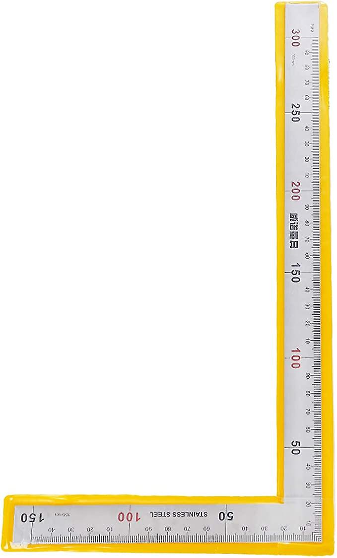 Stainless 90 Degree L Shape Square Ruler Double Sided Ruler Metal Ruler ...