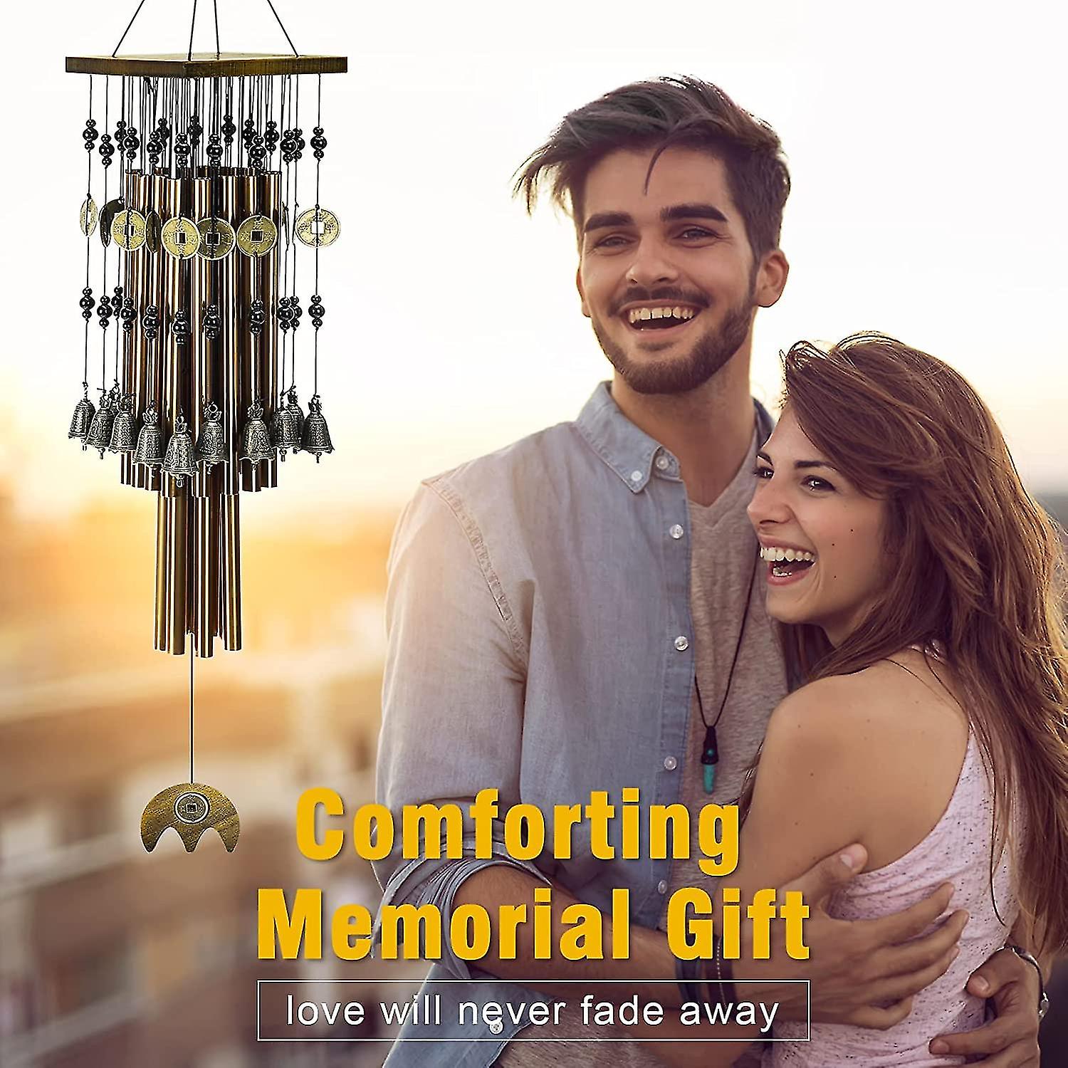 Large Wind Chimes For Outside Deep Tone, Wood Wind Chimes Outdoor ...