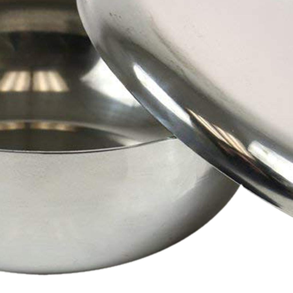 4x Stainless Steel Korean Rice Bowl with Lid Food Container Mixing Bowl ...