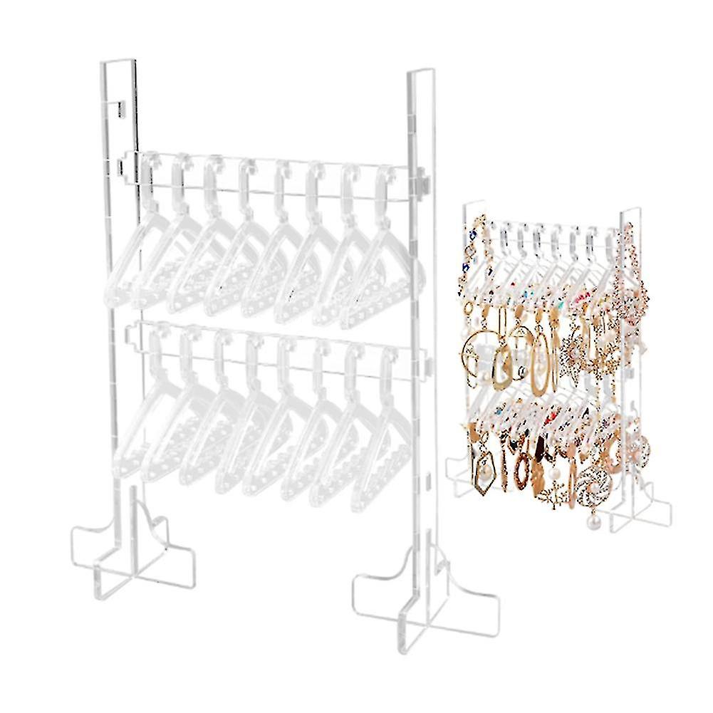Acrylic Coat-hanger Shape Earring Display Stand For Women Jewelry ...