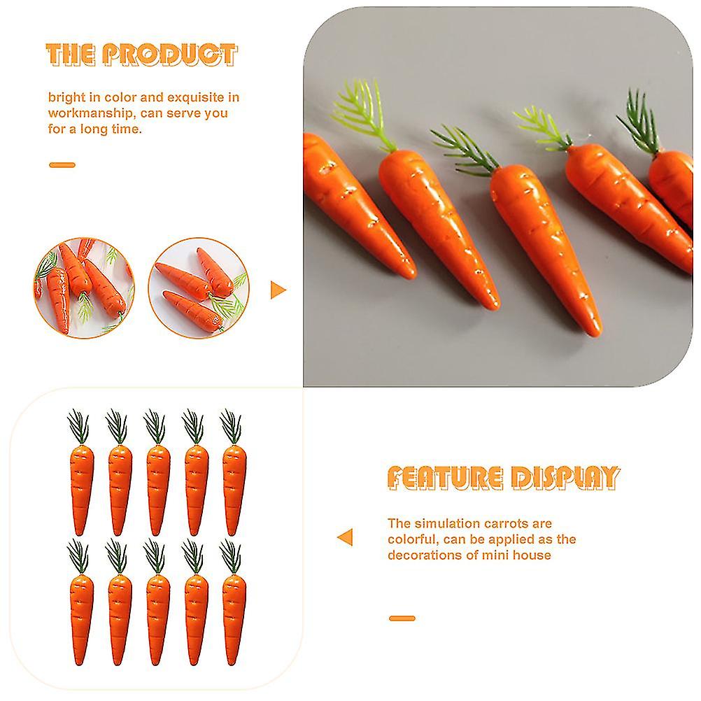 10 Pcs Miniforce Toys Mini Carrot Toy Easter Table Centerpieces ...