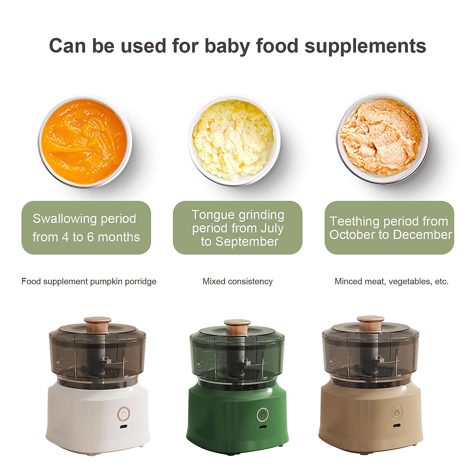 Electric Garlic Chopper Portable Mini Food Processor Wireless Vegetable ...