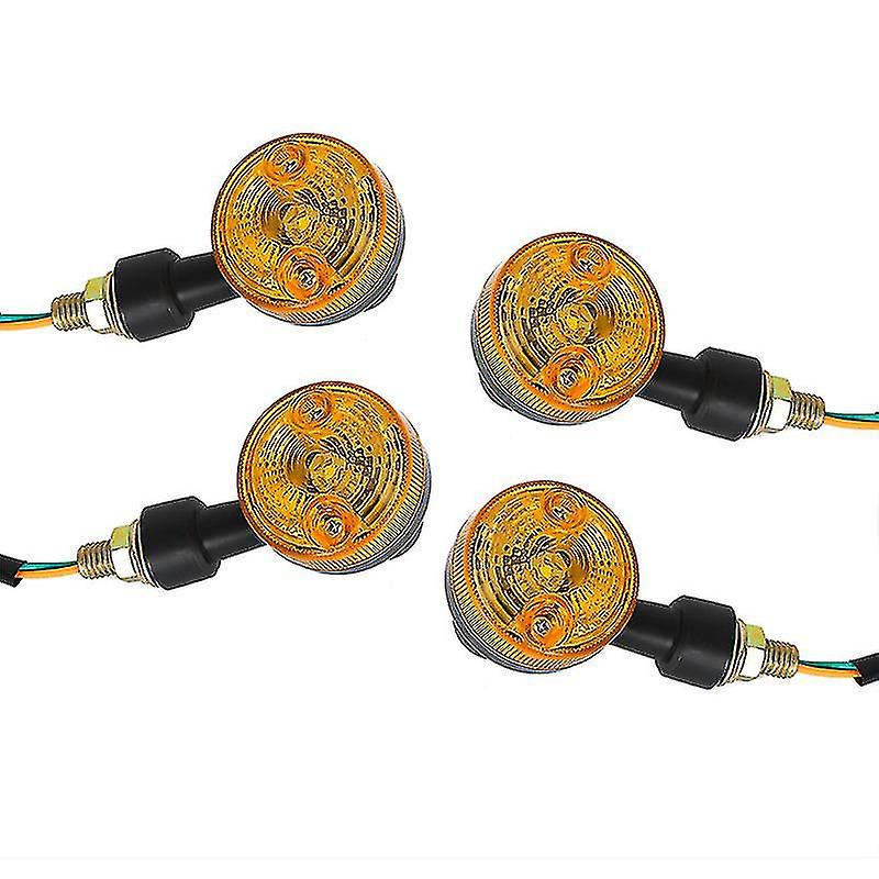 2024 New 4 X Led Indicators 6v Turn Signal Amber Motorcycle Blinker ...