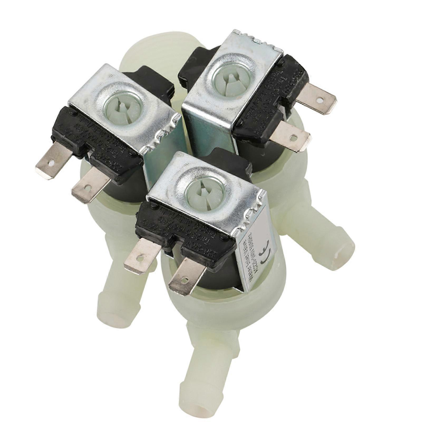 3 Way Water Inlet N/C Normal Closed Electric Solenoid Valve AC 220V G3 ...