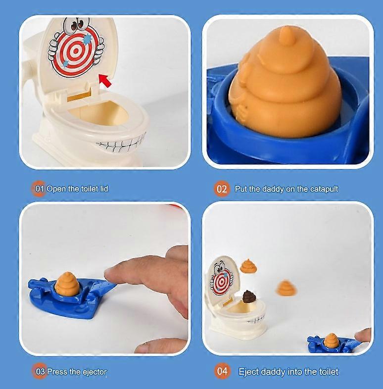 Stool Toilet Toy, Poop Game Toilet Popping Out Toilet Poop Toys,11.5*10 ...