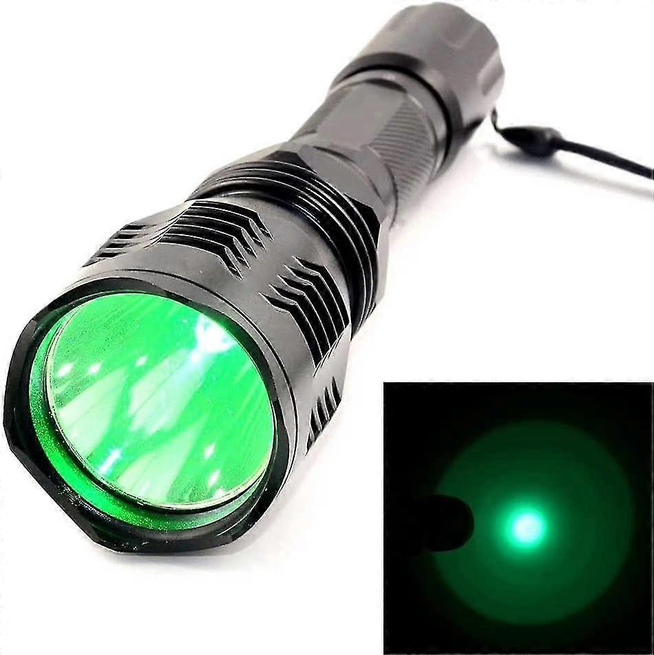 Flashlight Green Light Super Powerful 2000 Lumens Tactical Torch Remote ...