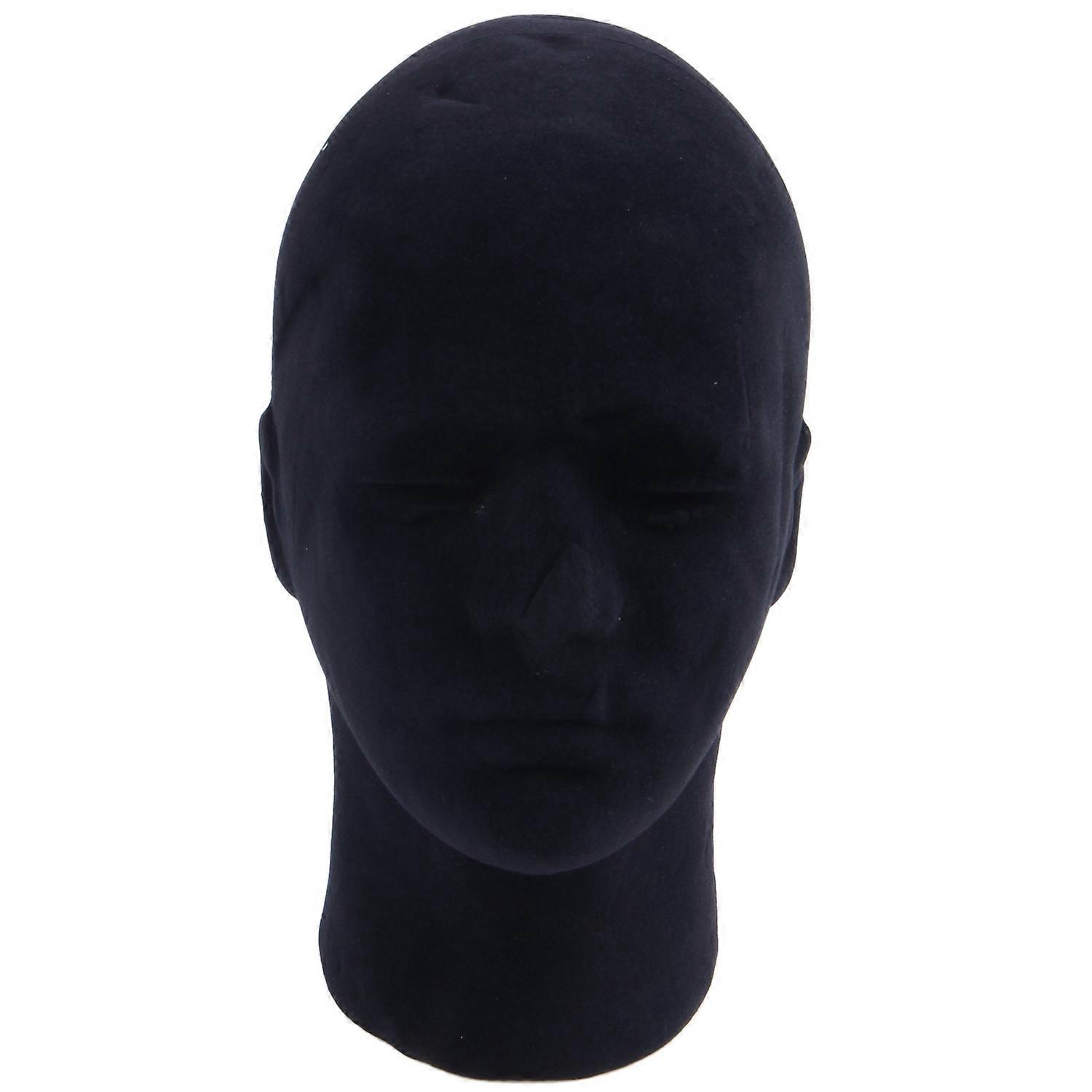 Polystyrene Black Foam Men Model Mannequin Head Dummy Stand Shop ...