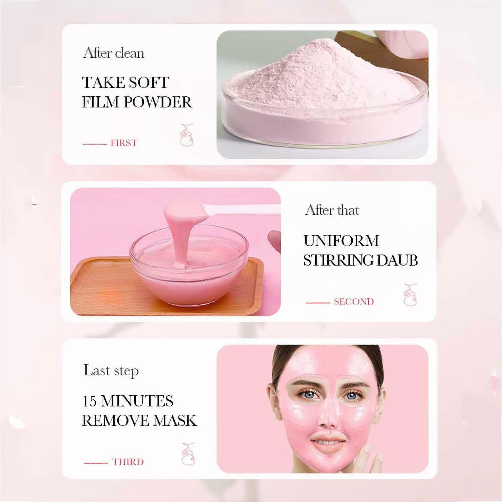 Rose Whitening And Moisturizing Soft Film Powder Brightening Mask ...