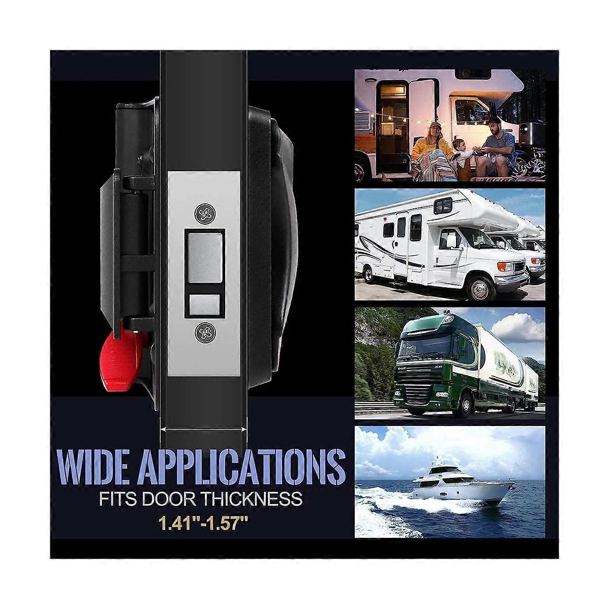 Upgraded RV Door Lock Keyless Entry, RV Lock with Key and Remote for ...