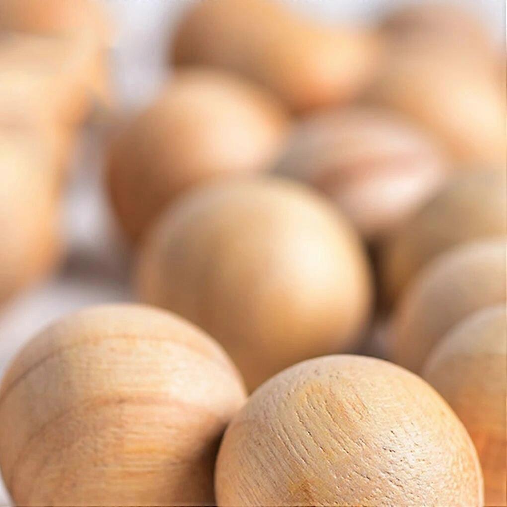50PCS/Set Smell Cedar Moth Insect Repellent Round Balls Durable Wood ...