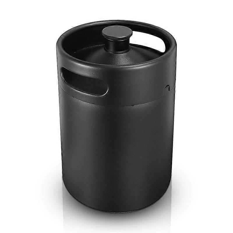 2L/3.6L/5L Beer Barrel Mini Keg, Matte Black Home Brewery Growler Kegs ...