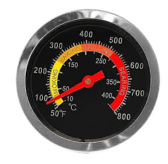 Stainless Steel Bbq Smoker Grill Thermometer Temperature Gauge 50-800 ...