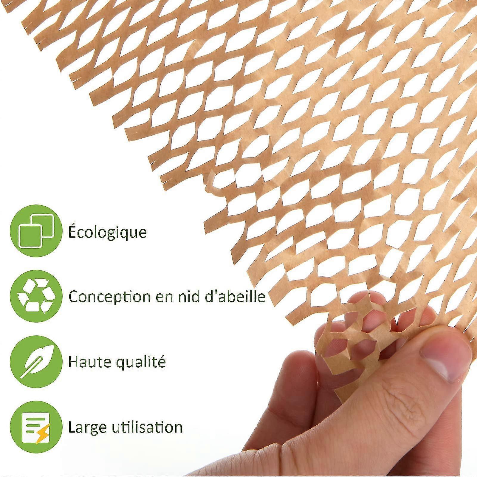 50m40cm Kraft Honeycomb Packaging Paper Roll, Eco Friendly Honeycomb ...