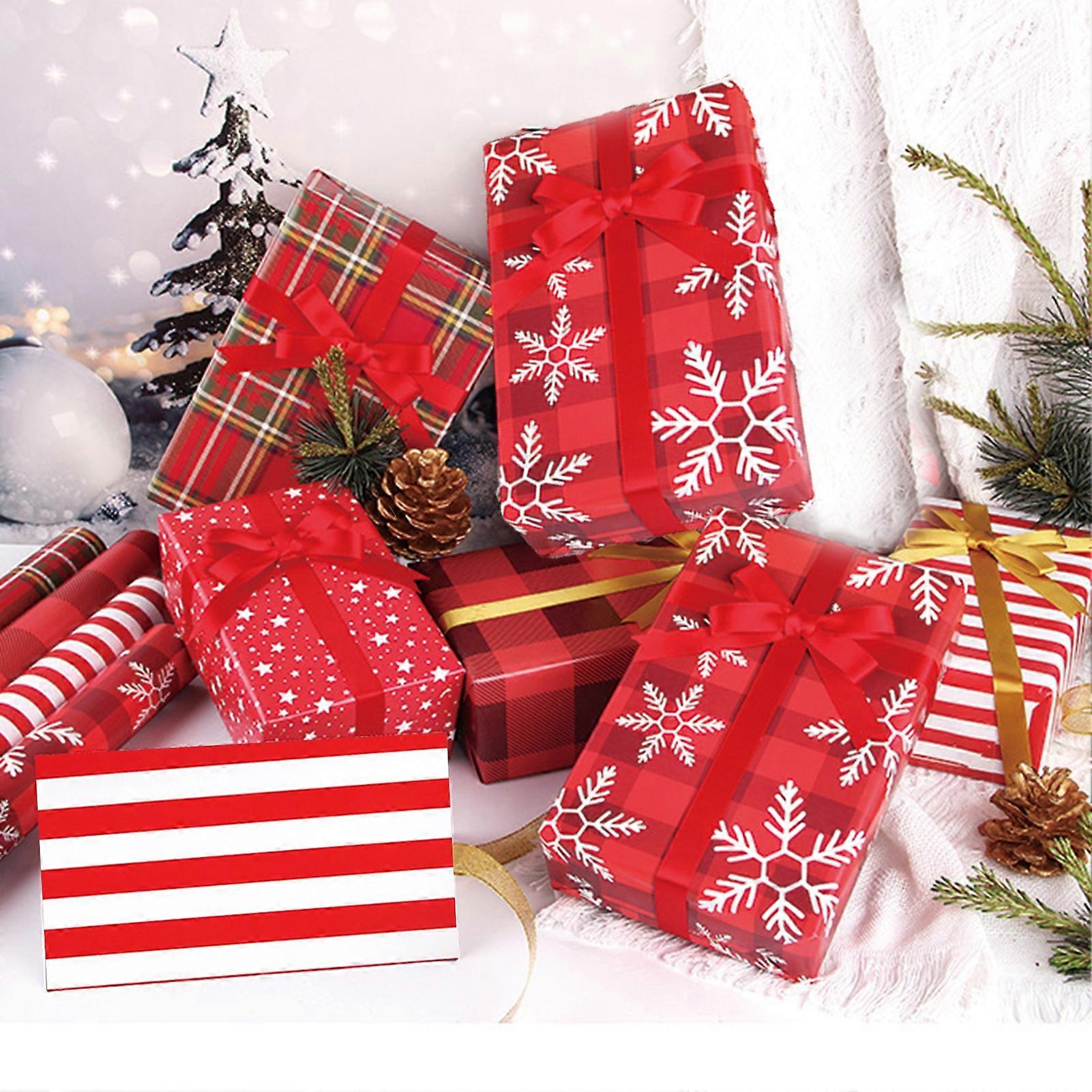 6Pcs Gift Wrapping Papers Vivid Color Non-Fading Simple Eco-friendly ...