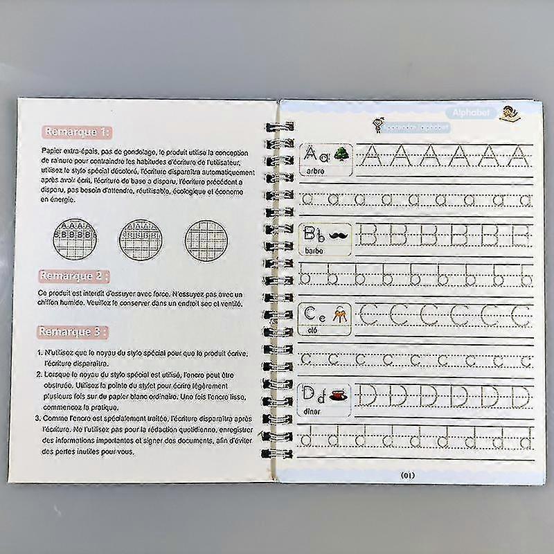 3d French Groove Magic Practice Copybook Children's Book Learning ...