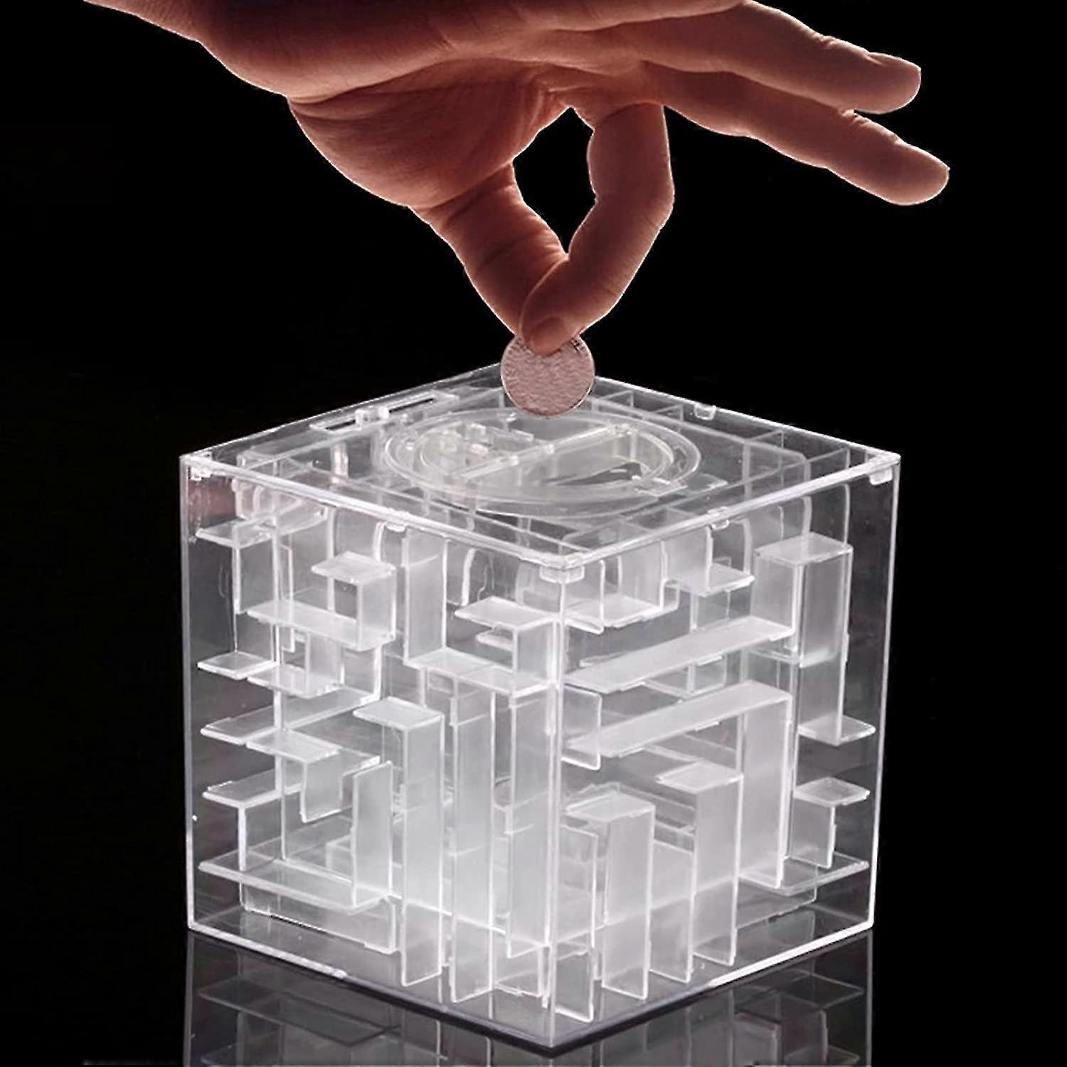 Money Maze Puzzle Box, Unique Money Storage, Maze Game Coin Saving Box ...