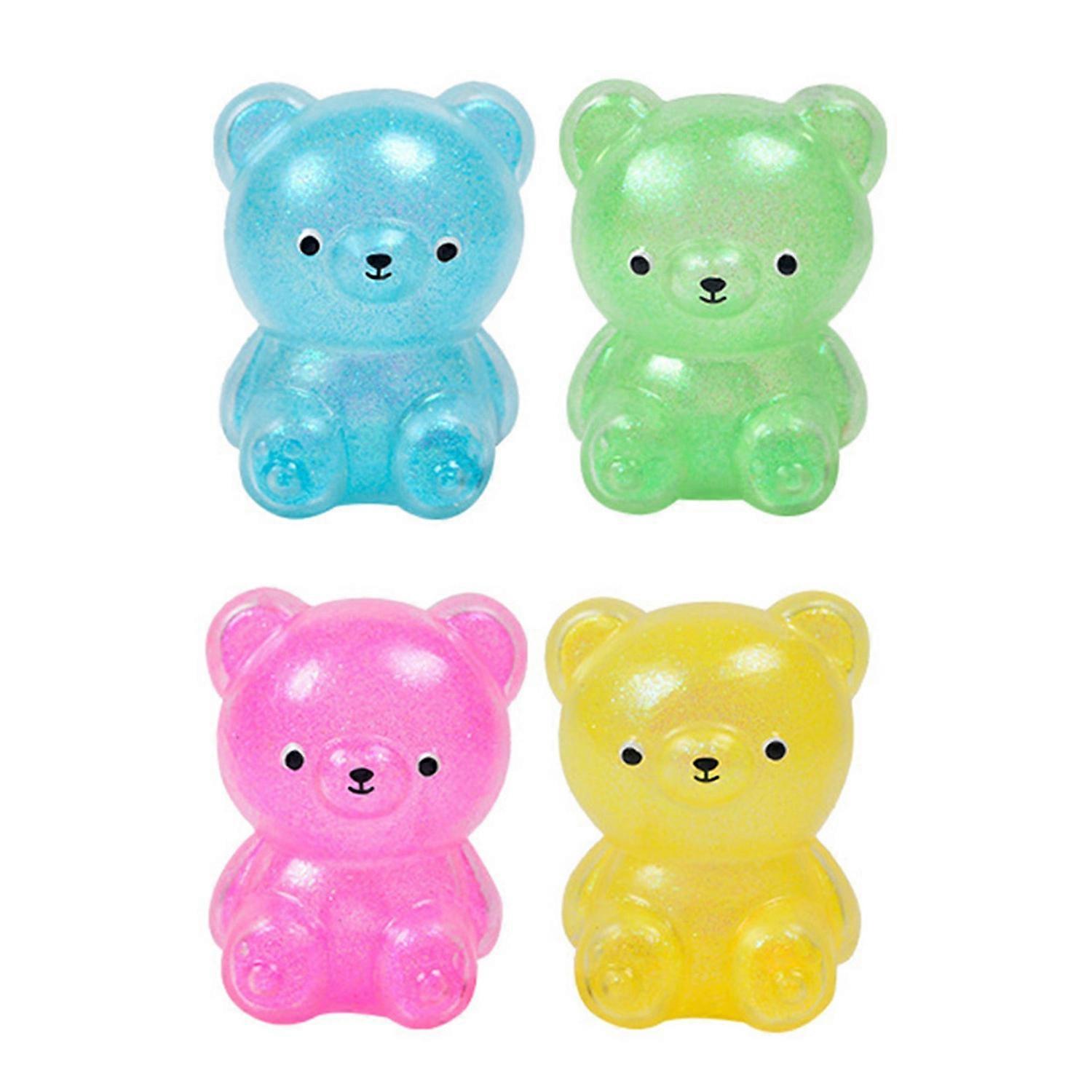 Bear Squeeze Toy Soft TPR Elastic Quick Rebound Lights Flashing Cartoon ...