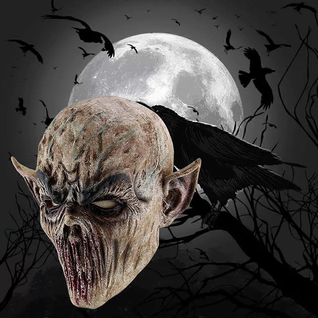 Scary Halloween Mask Terror Demon Devil Mask Cosplay Props Bloody Ghost ...