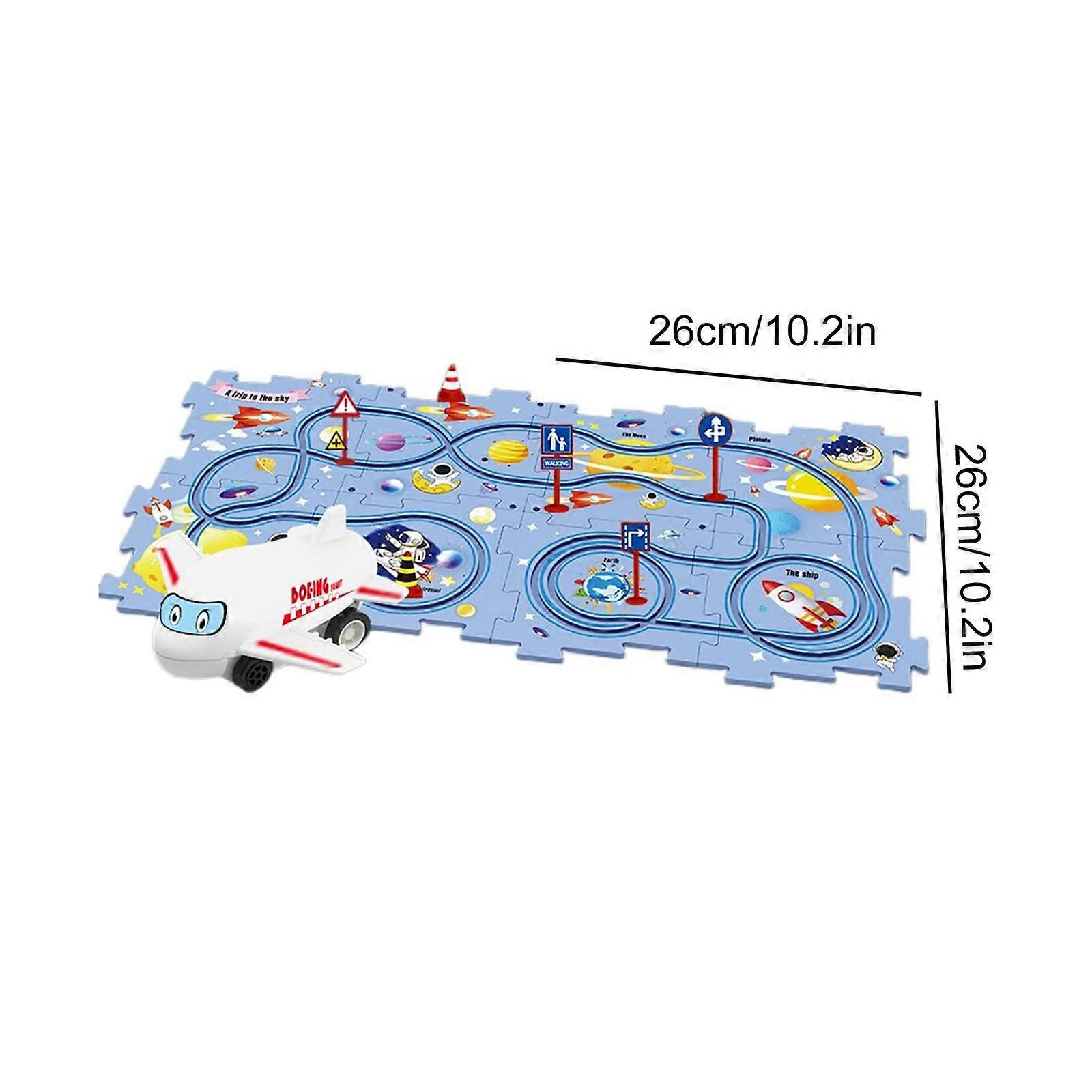 DIY Assembling Electric Trolley, Children's Educational Puzzle Track ...