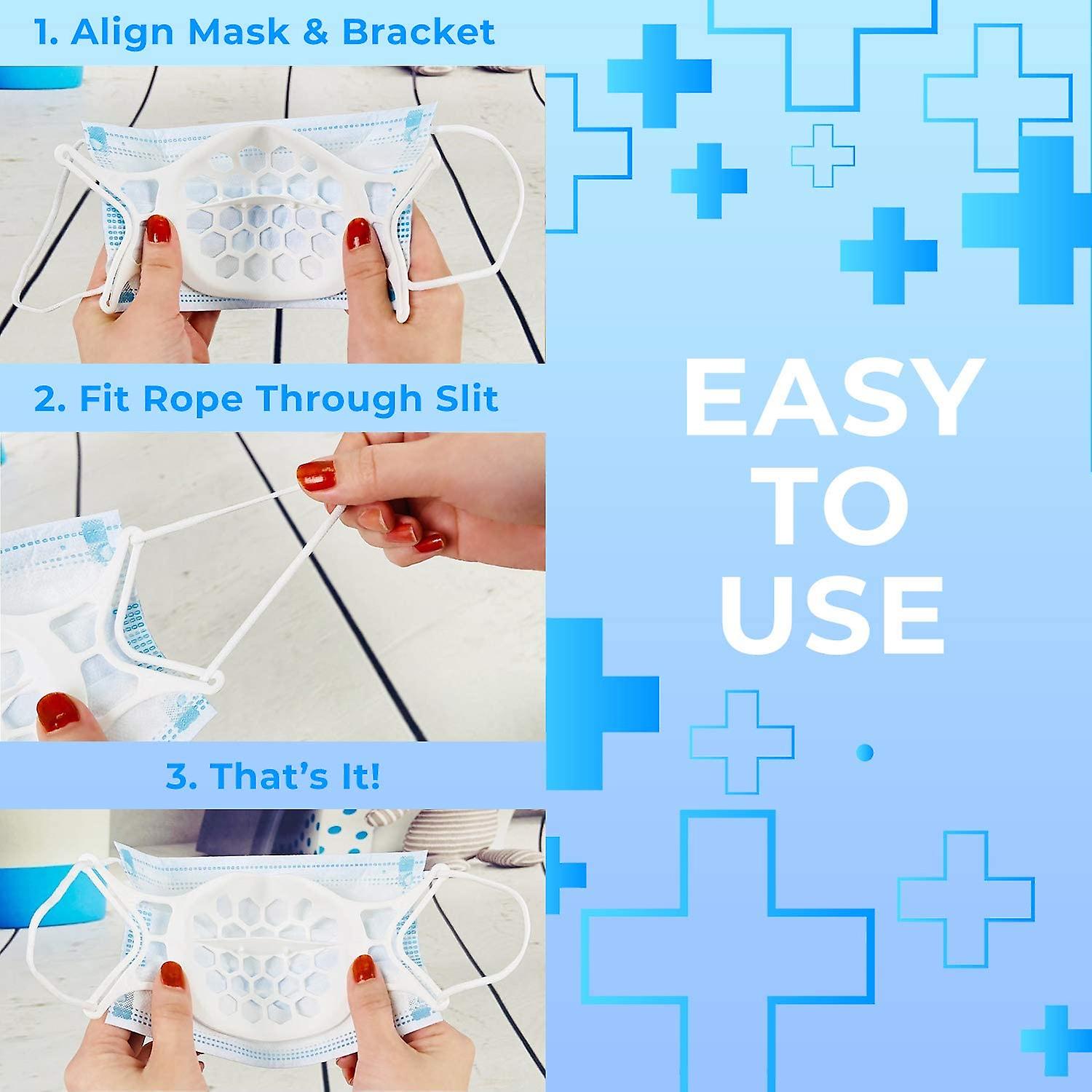 Silicone Face Mask Bracket for Easier Breathing - 3D Support Frame ...