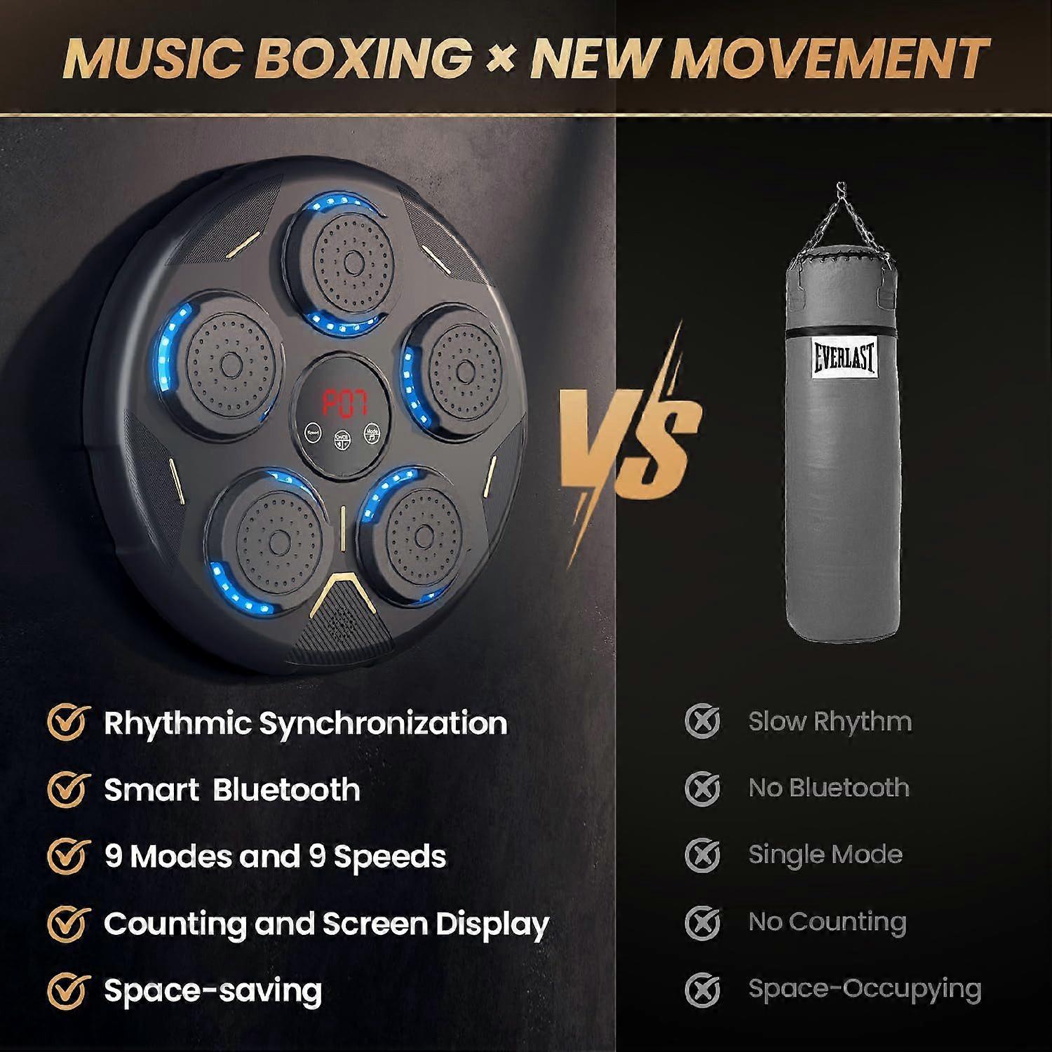 Boxing station Wall-mounted LED boxing machine Wall boxing training ...