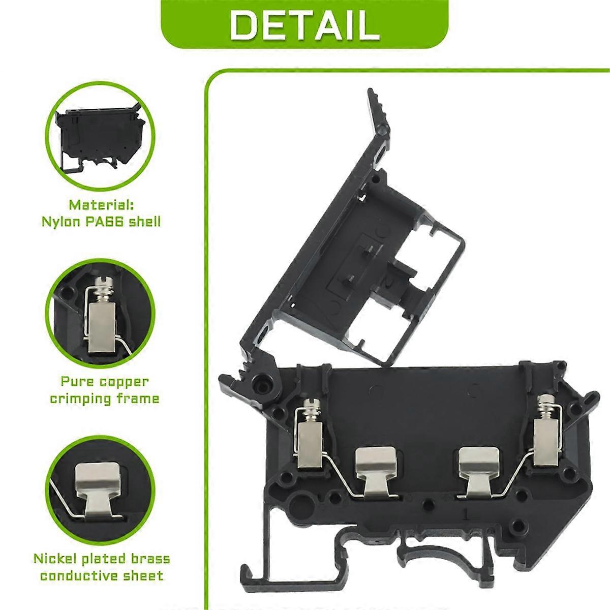 UK5-HESI UK5RD with LED DIN Rail Fuse Terminal Base Disconnect Terminal Block Screw Clip | Fruugo UK