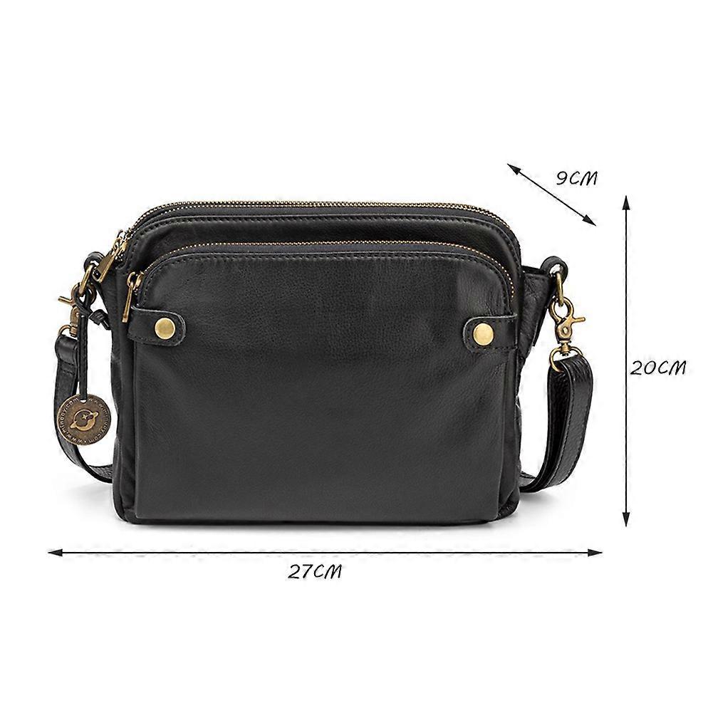 Three Layer Leather Cross-body Shoulder Multipurpose Waterproof Makeup ...