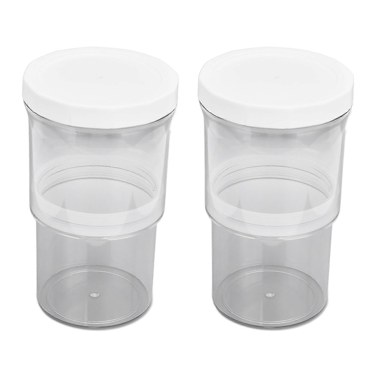 2Pcs Vacuum Container Push Type Retractable Adjustable Food Storage Box ...
