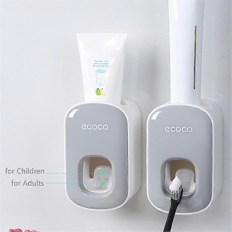 ECOCO Wall Mounted Toothpaste Dispenser for Bathroom Automatic ...