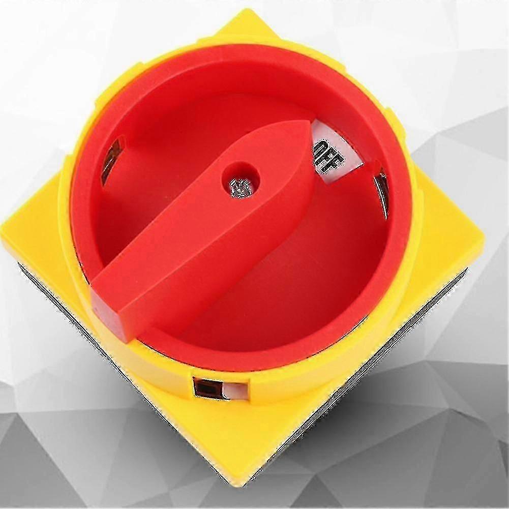 25A 4Poles Isolator Switch, Rotary Cam Switch with Padlock, 48x48mm ...