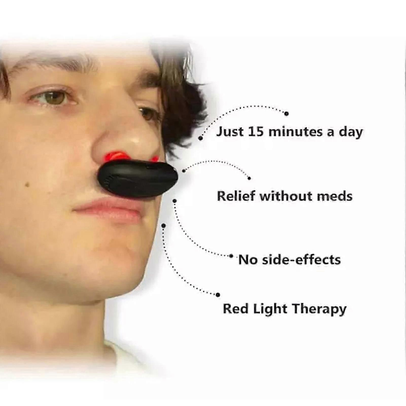 RespiRelief Red Light Nasal Therapy Infrared Rhinitis Instrument, Red ...
