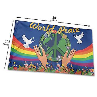 3x5ft Peace Flag World Peace Dove Flag Peace World Peace Flag | Fruugo UK