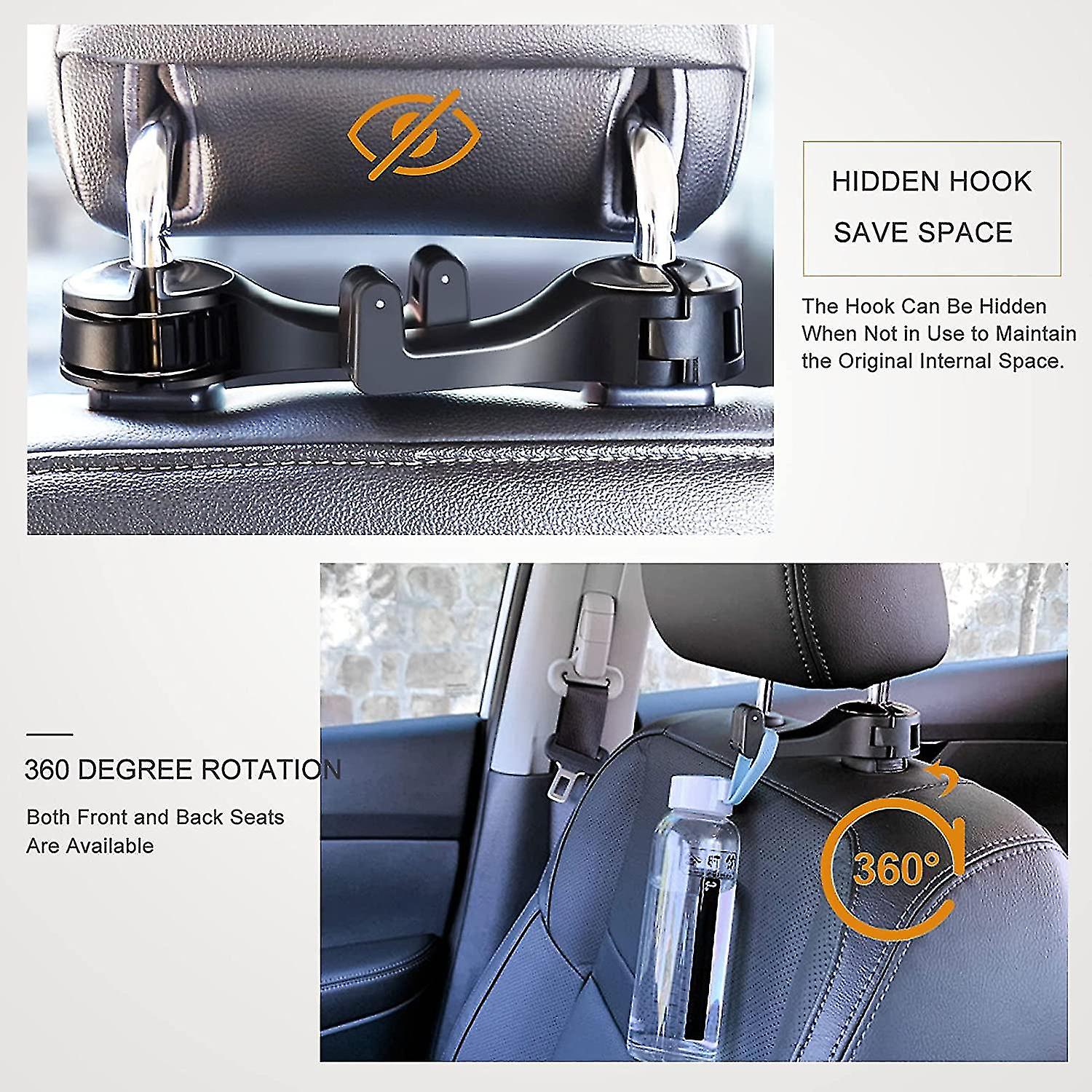Car Hooks With Phone Holder, Car Seat Hooks For Purses And Bags ...