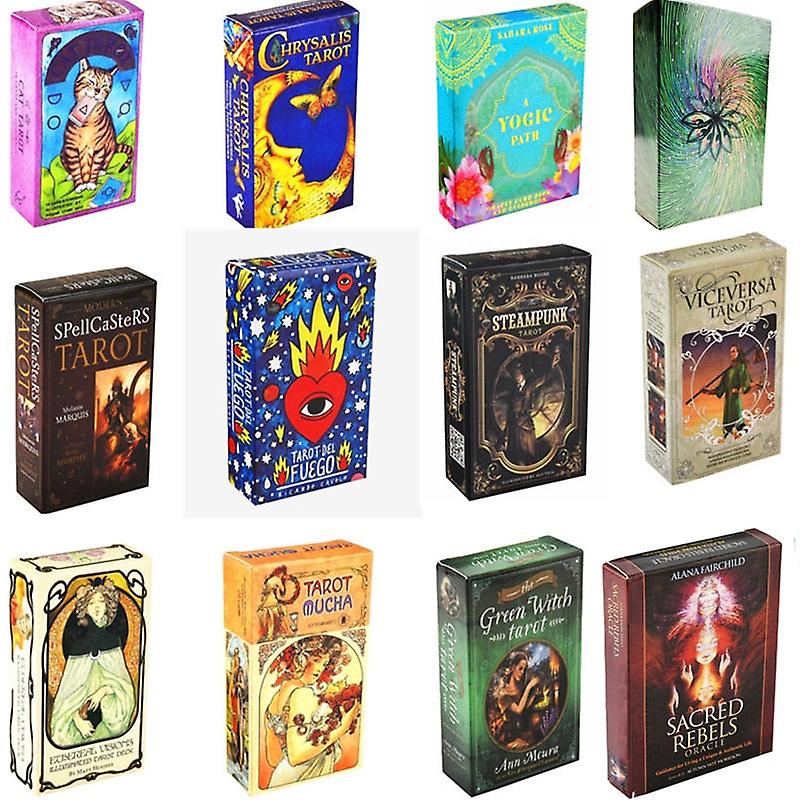 Hot 400 Style Tarot Cards Oracle Golden Art Nouveau The Green Witch ...