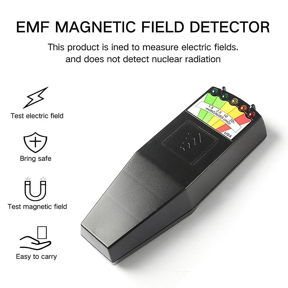 Electromagnetic Field EMF Gauss Meter Radiation Detector Portable EMF Magnetic Field Monitor 5 ...