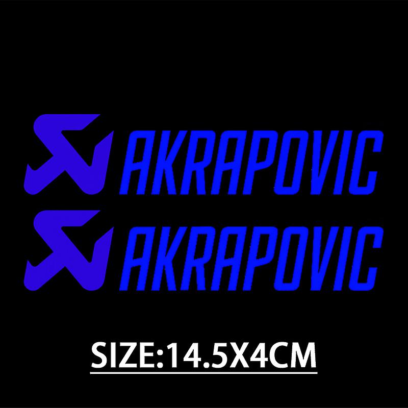 Reflective Vinyl Exhaust Akrapovic Sticker Silencer Muffler Tip Pipe ...